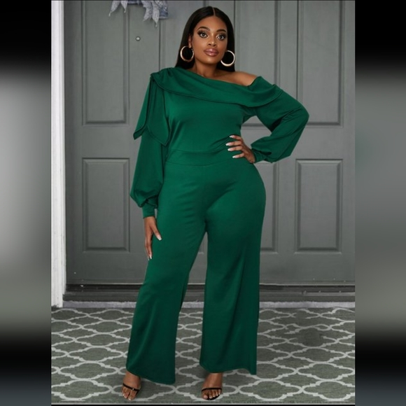 Pants & Jumpsuits | Plus Sized Super Sexy Yet Sophisticated Green ...